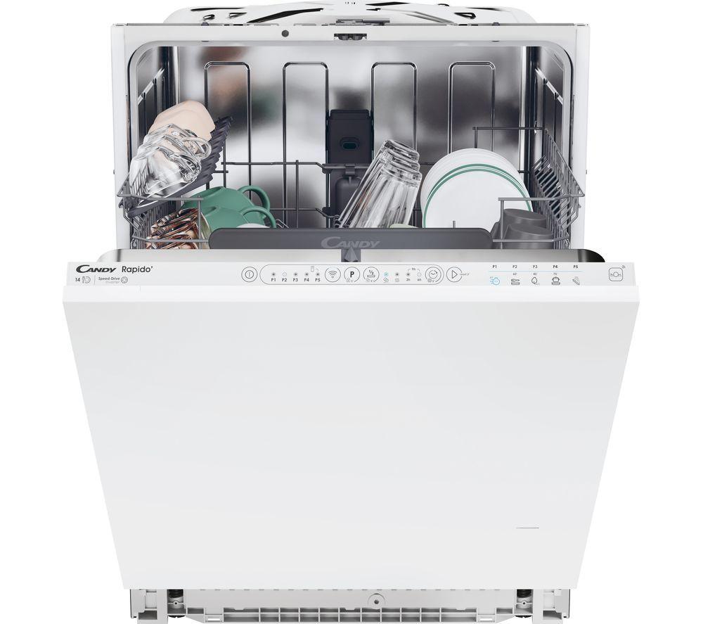 Candy CI 4C7L0W-80 - White Full-size Fully Integrated Dishwasher ...