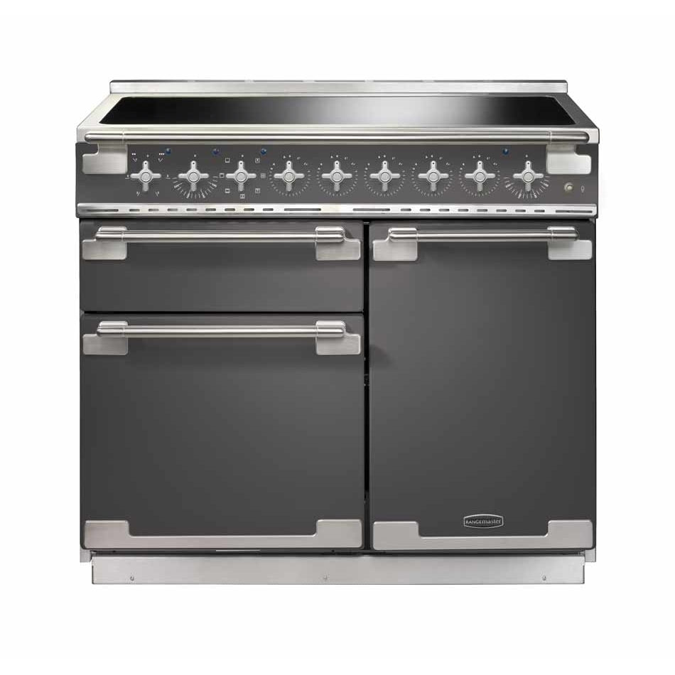 Rangemaster ELS100EISL - Slate/Grey 100cm Range Cooker - Dual Oven - A ...