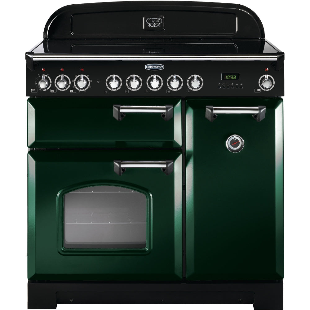 Rangemaster CDL90ECRG/C - Racing Green 90cm Range Cooker - Ceramic Hob ...
