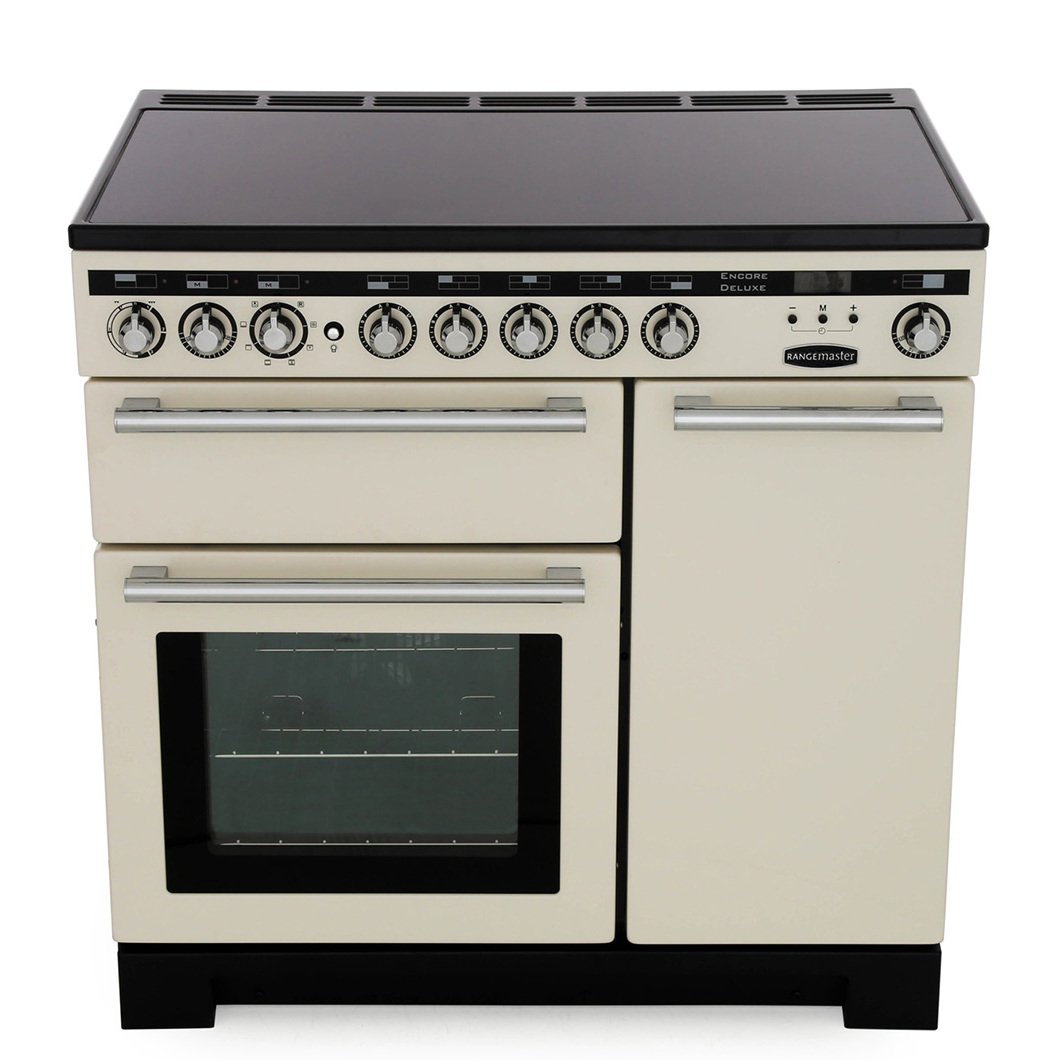 Rangemaster EDL90EIIV/C - Ivory with Chrome 90cm Range Cooker - Induct ...