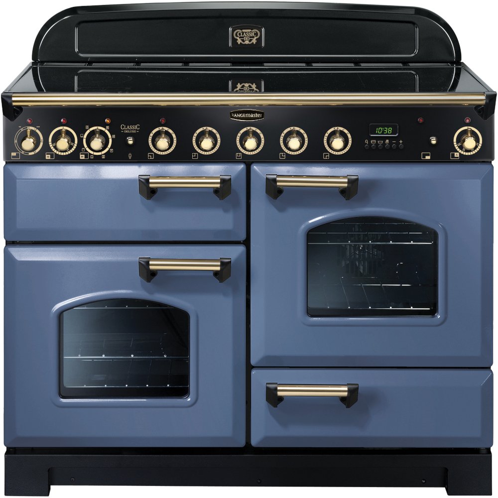 Rangemaster CDL110EISB/B - Stone Blue 110cm Range Cooker - Dual Cavity ...