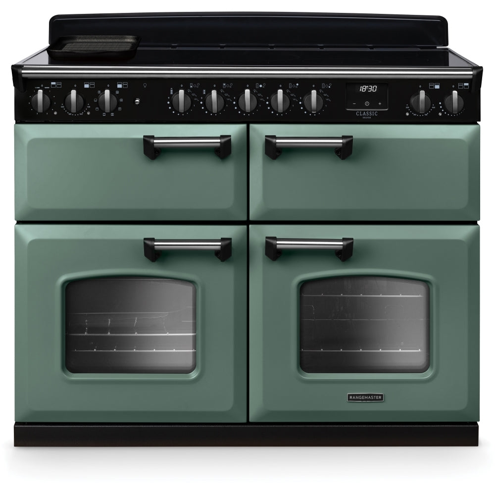 Rangemaster CLDLB110EIPMGR/CM1 - Mineral Green/Chrome Range Cooker - 5 ...