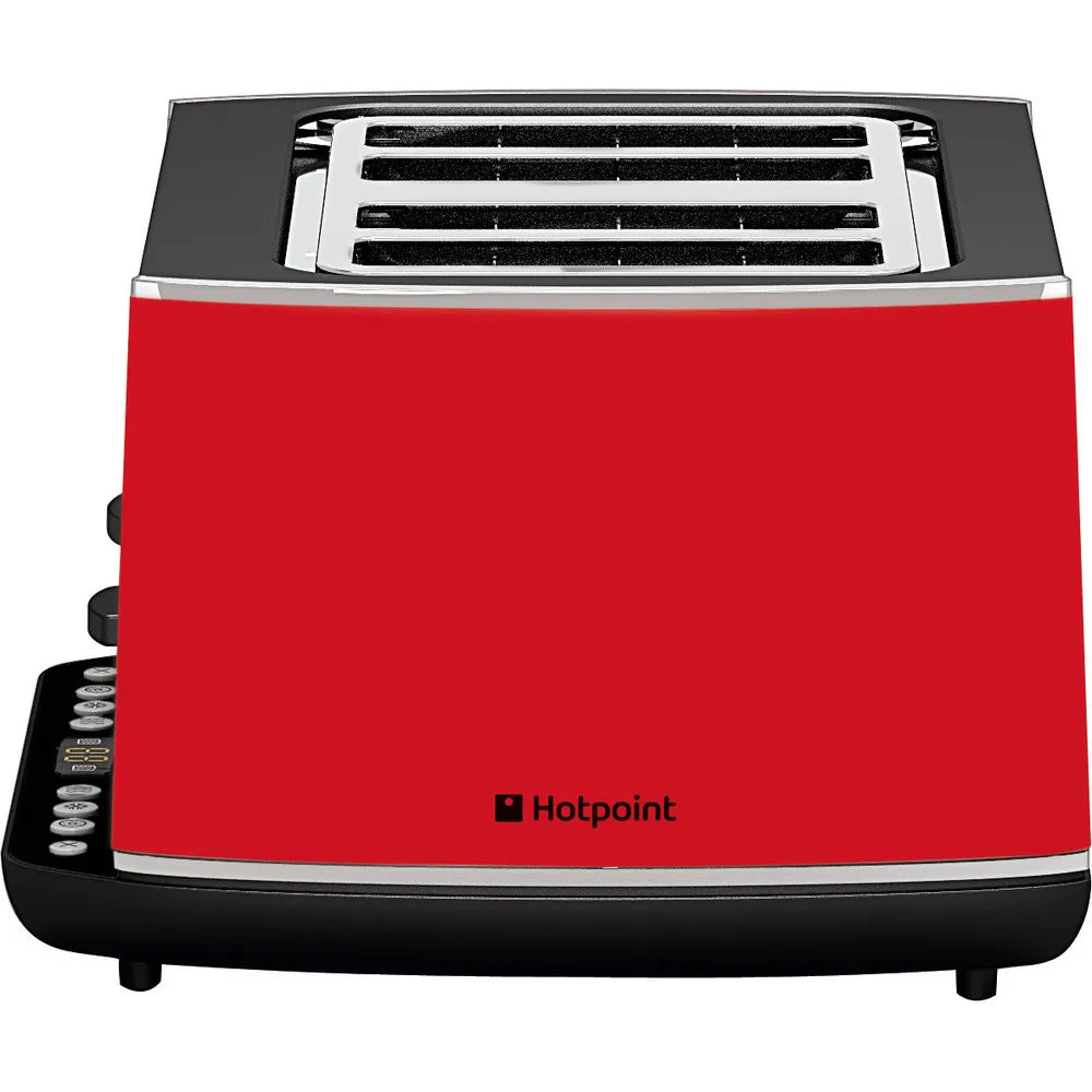 Hotpoint TT44EAR0 - Red 4-Slot Toaster - 8 Browning Levels - N/A Energ ...