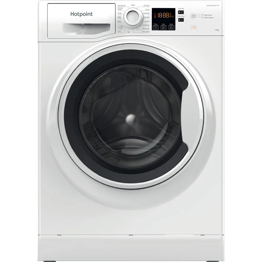 Hotpoint NSWM 1146 W UK - White 11KG Washing Machine - 1400 RPM - A en ...