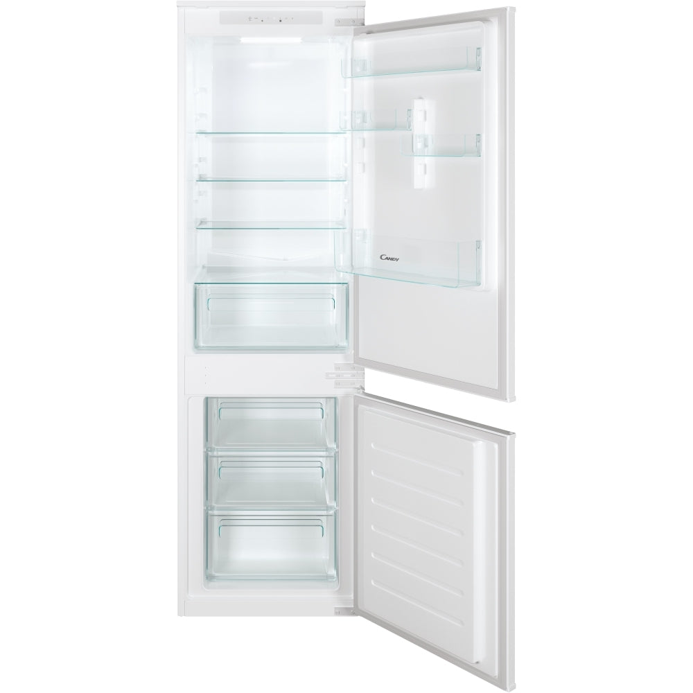 Candy CBL3518EK - White Integrated Fridge Freezer - 191L Fridge, 73L F ...