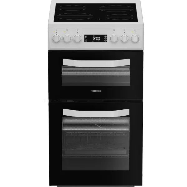 Hotpoint HDE5VDCW - White Electric Cooker - 50cm Ceramic Hob - A Energ ...