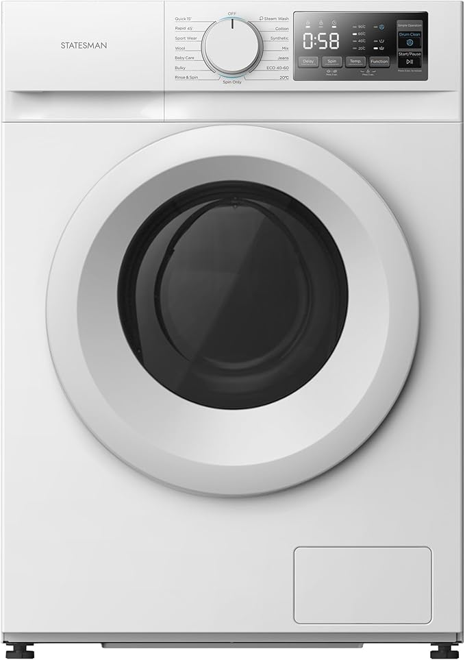 Statesman FWM1914W - White 9KG Washing Machine - 1400 RPM - A energy ...
