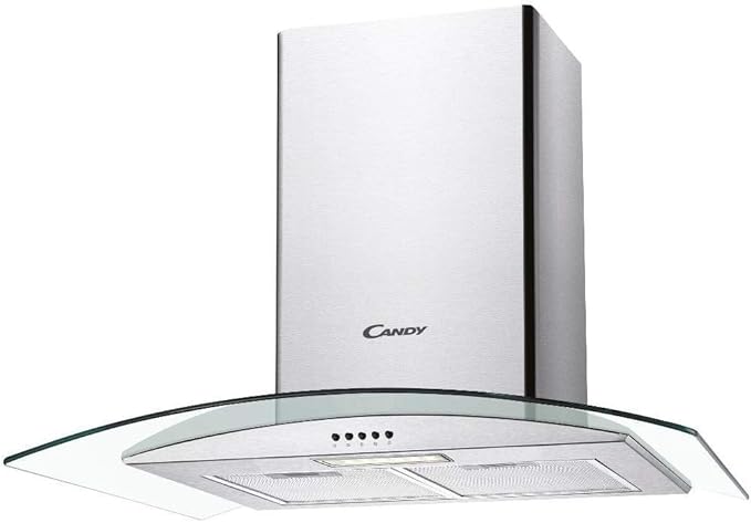 Candy CGM70NX - Stainless Steel 70cm Curved Glass Chimney Cooker Hood ...