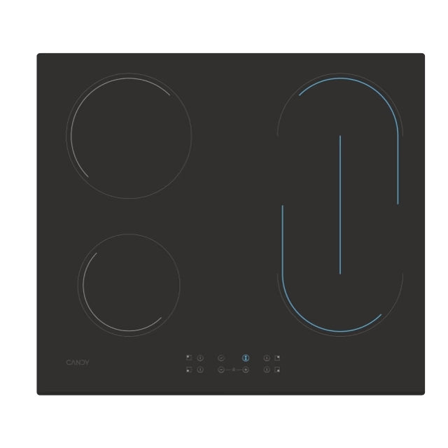 Candy CH64BVT - Black Vetroceramic Hob - 4 Cooking Zones - Built-in ...