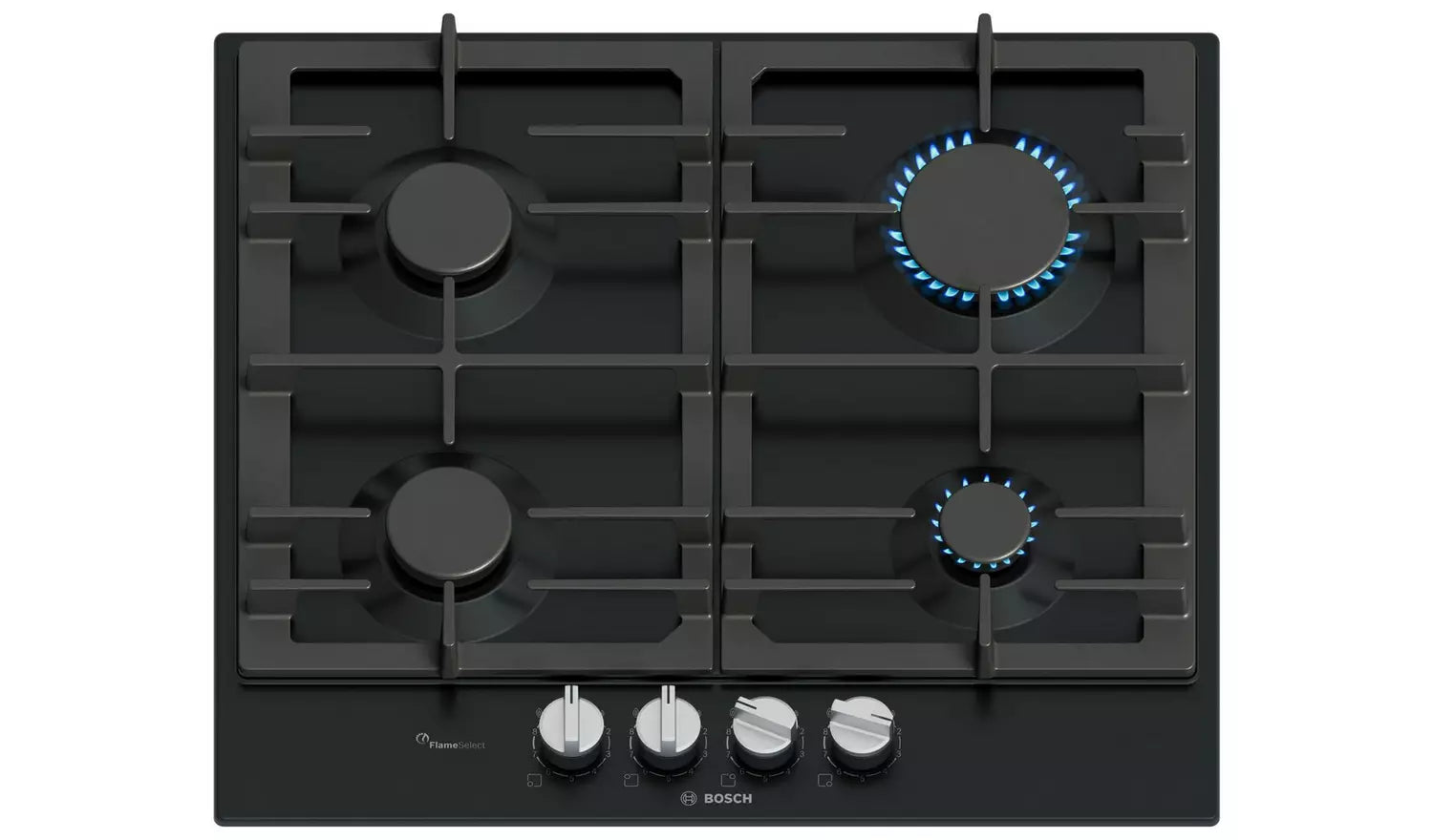 Bosch Series 6 PCP6A6I90 - Black Gas Hob - 60cm – Appliance World