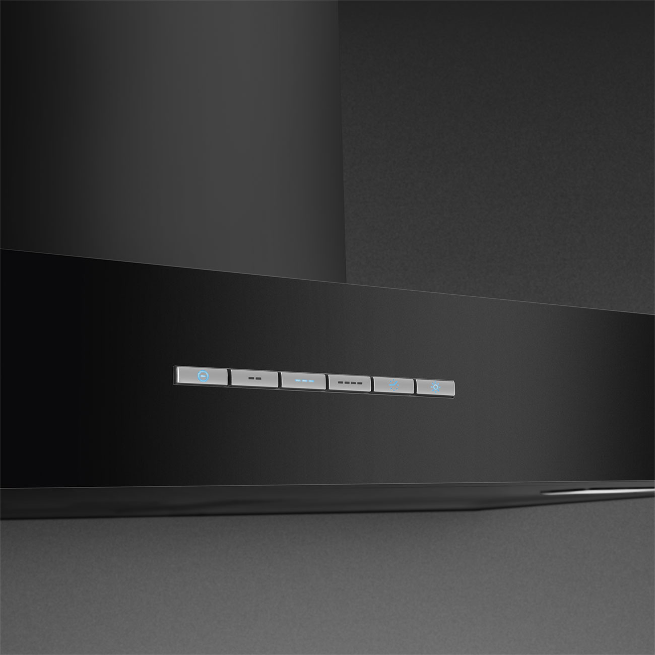 Smeg KBT600BL - Black Wall-Mounted Extractor - 820m³/h - A Energy ...