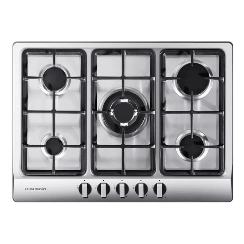 Rangemaster RMB70HPNGSS 70cm 5 Gas Burner Gas Hob - Stainless Steel ...