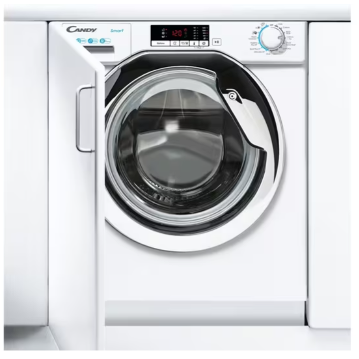 Candy CBW 48D2XCE-80 - White Integrated 8KG Washing Machine - 1400 RPM ...