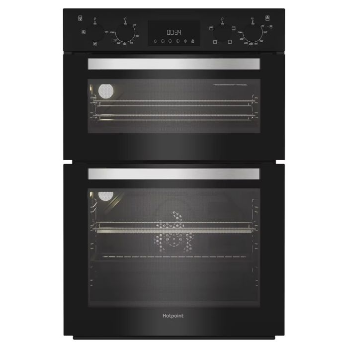 Hotpoint DIH 10D B- Black Built-in Double Oven - 75L+38L - A Energy ...