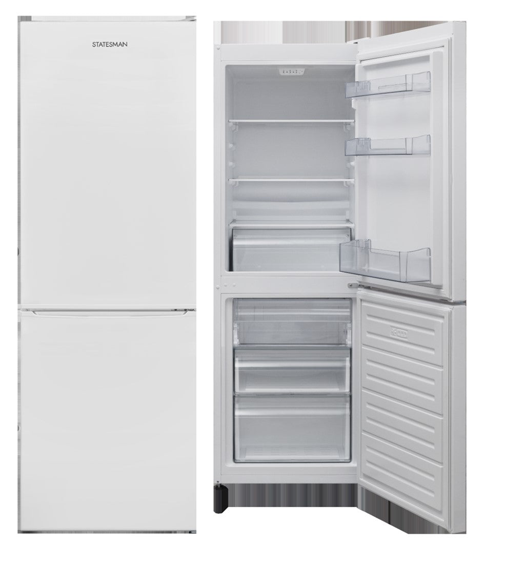Statesman F01554FFW - 152cm Frost Free White Freestanding Fridge Freez ...
