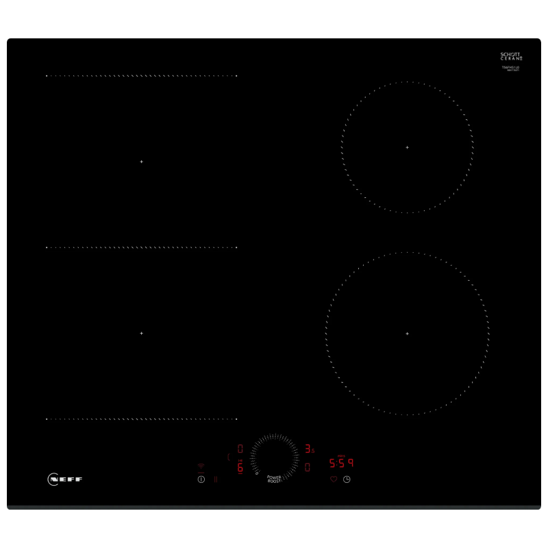 Neff T56FHS1L0 - Black 4 Zone Induction Hob – Appliance World