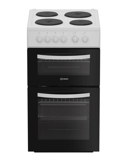 Indesit ITE5EMW - White Electric Cooker - 54L Dual Cavity - A/A Rated ...