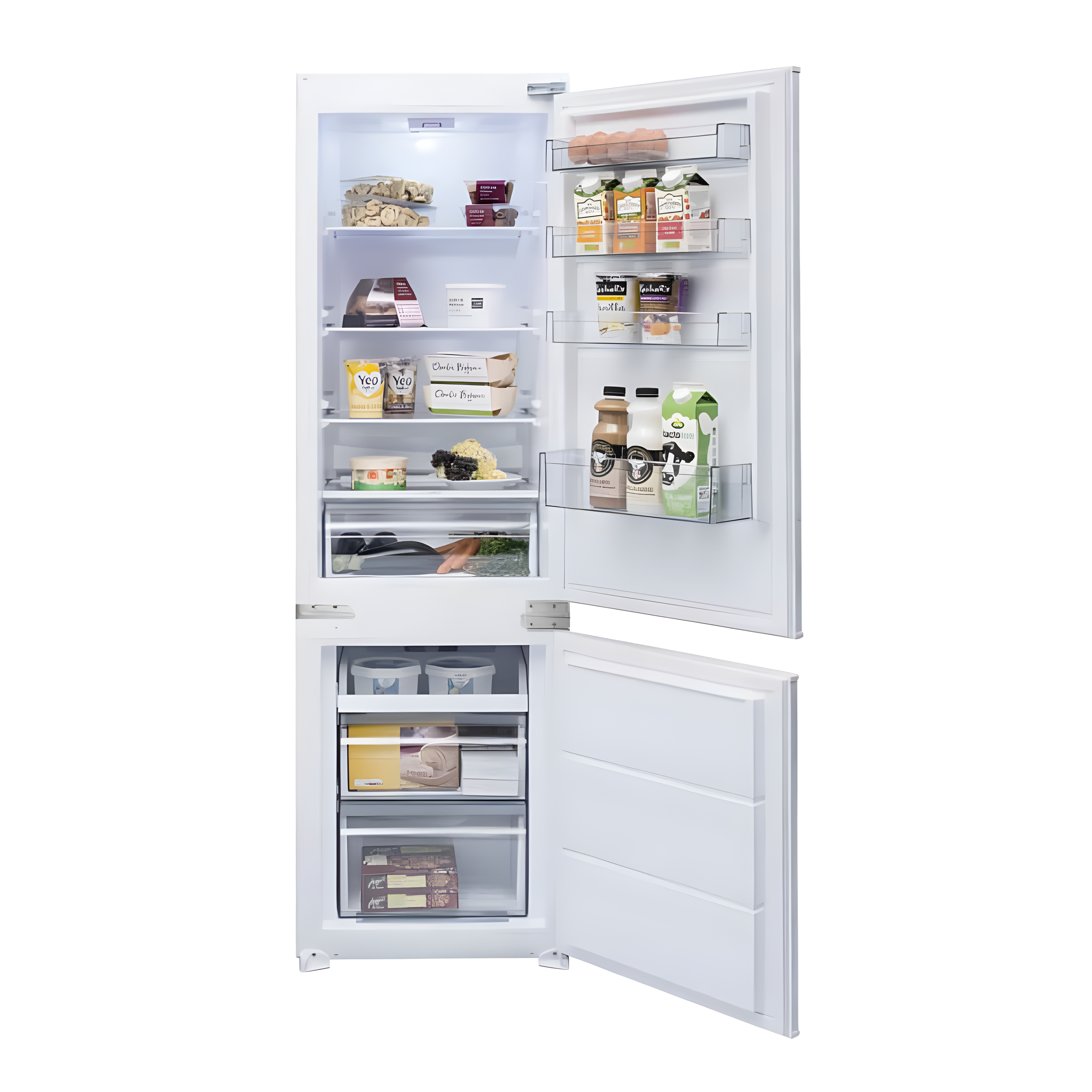 Caple RI7303 - White 70/30 Fridge Freezer - 251L Total Capacity - E En ...
