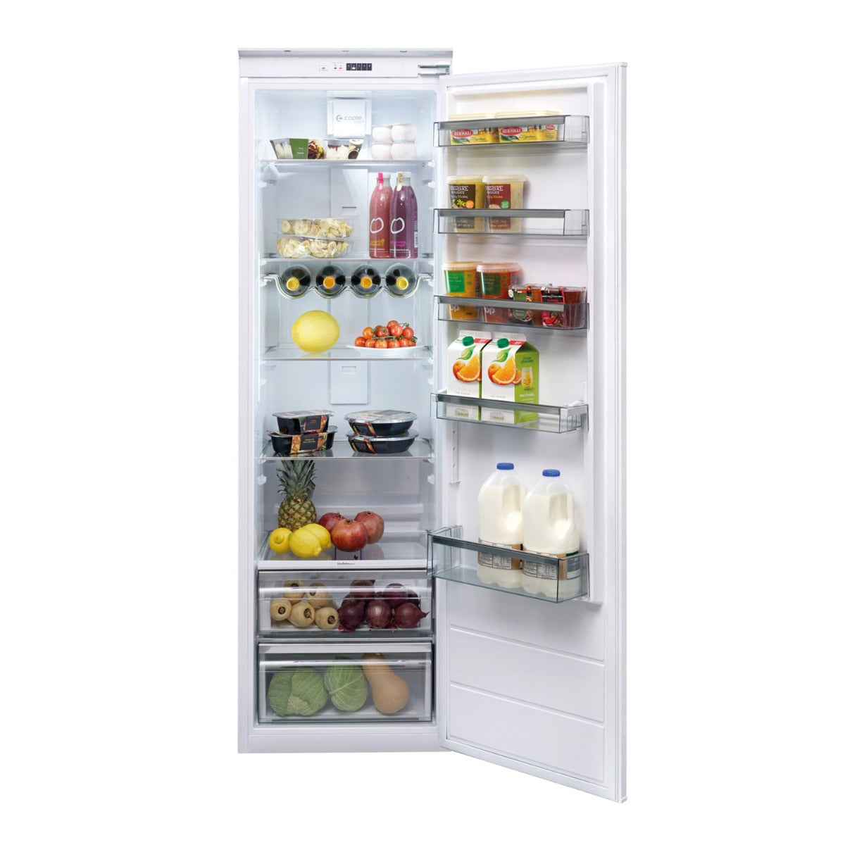Caple RIL1796 - White Sliding Hinge Integrated Auto Defrost Fridge - E ...