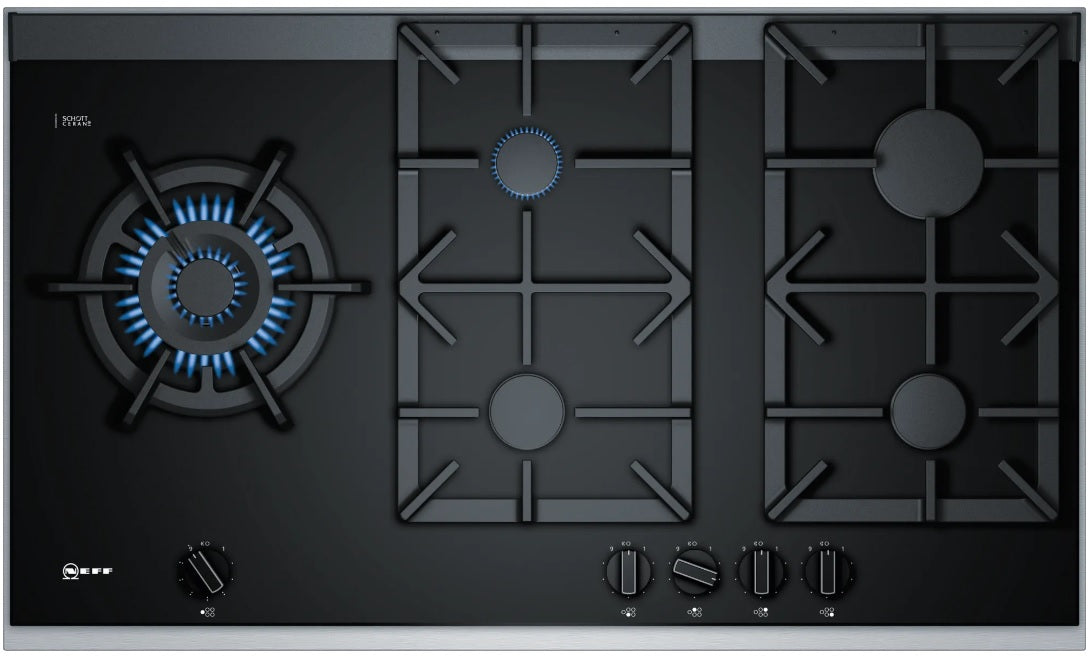 Neff T29TS79N0 - Black 5 Zone Gas Hob – Appliance World